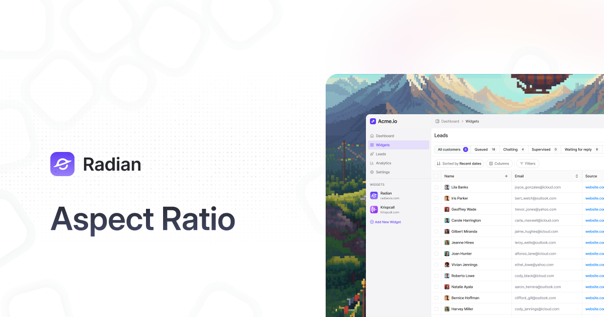 Aspect Ratio - Radian