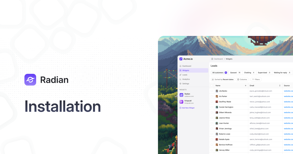 Installation - Radian